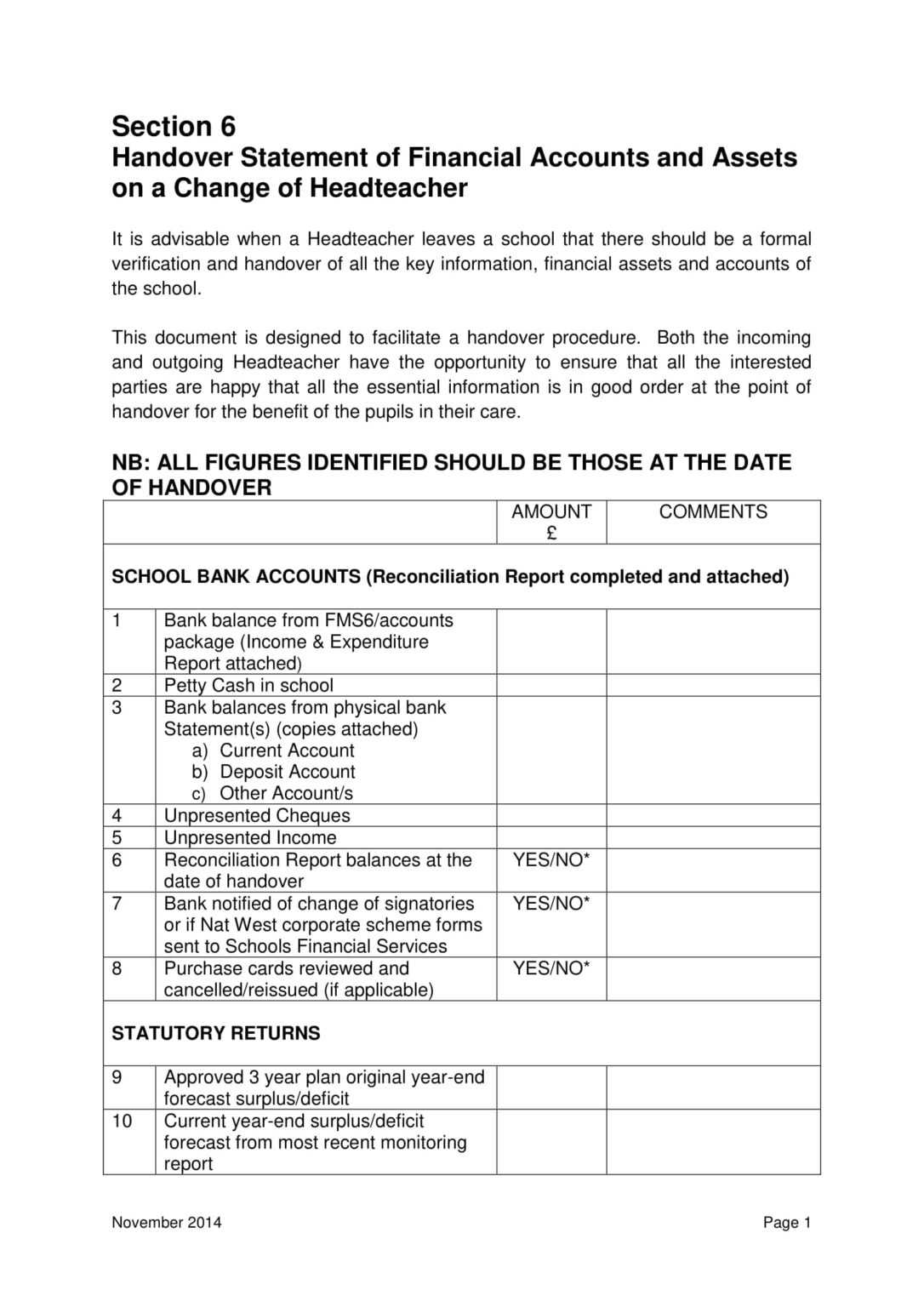 11 Handover Report Examples Pdf Docs Word Examples In Handing