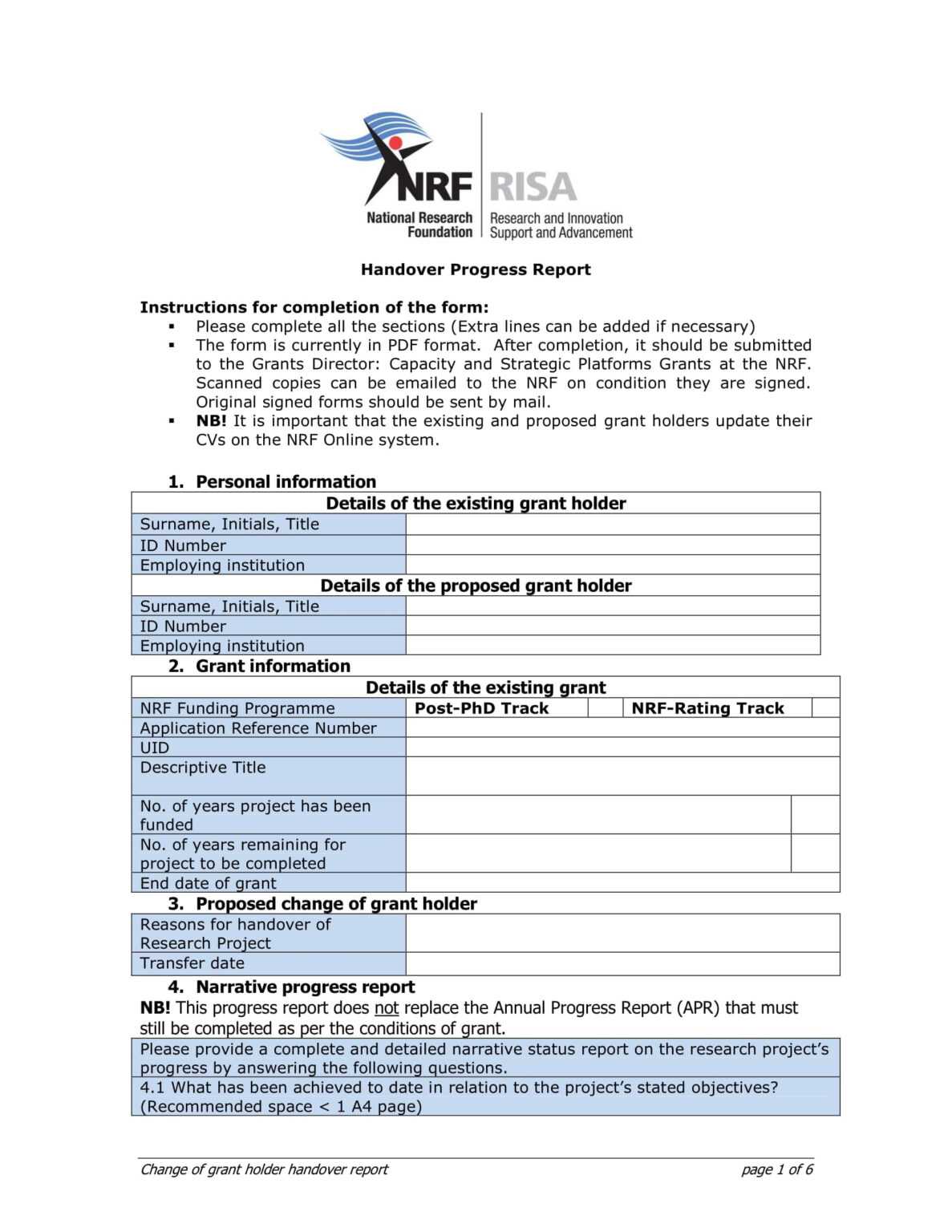 Handing Over Notes Template Best Template Ideas