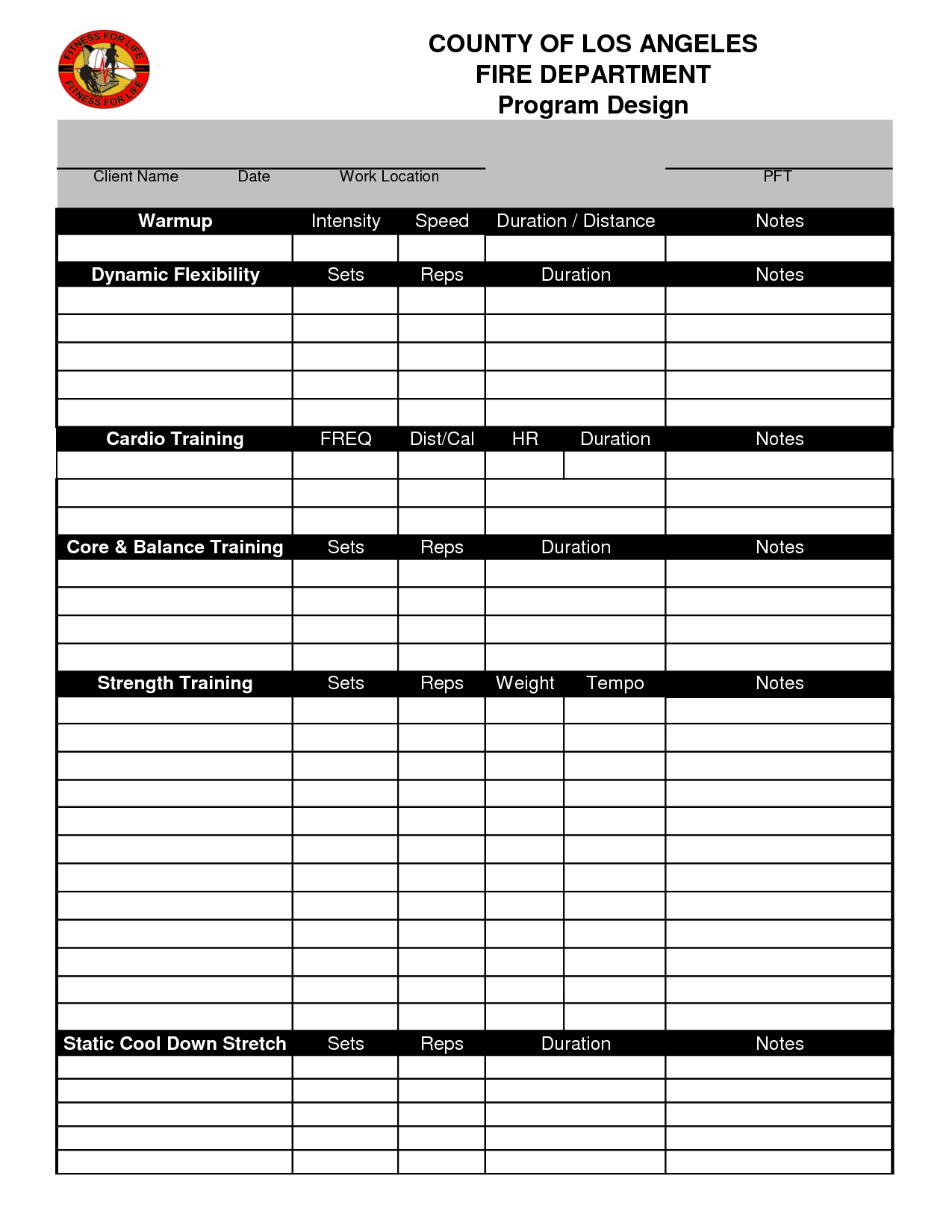Nasm Workout Template Best Template Ideas