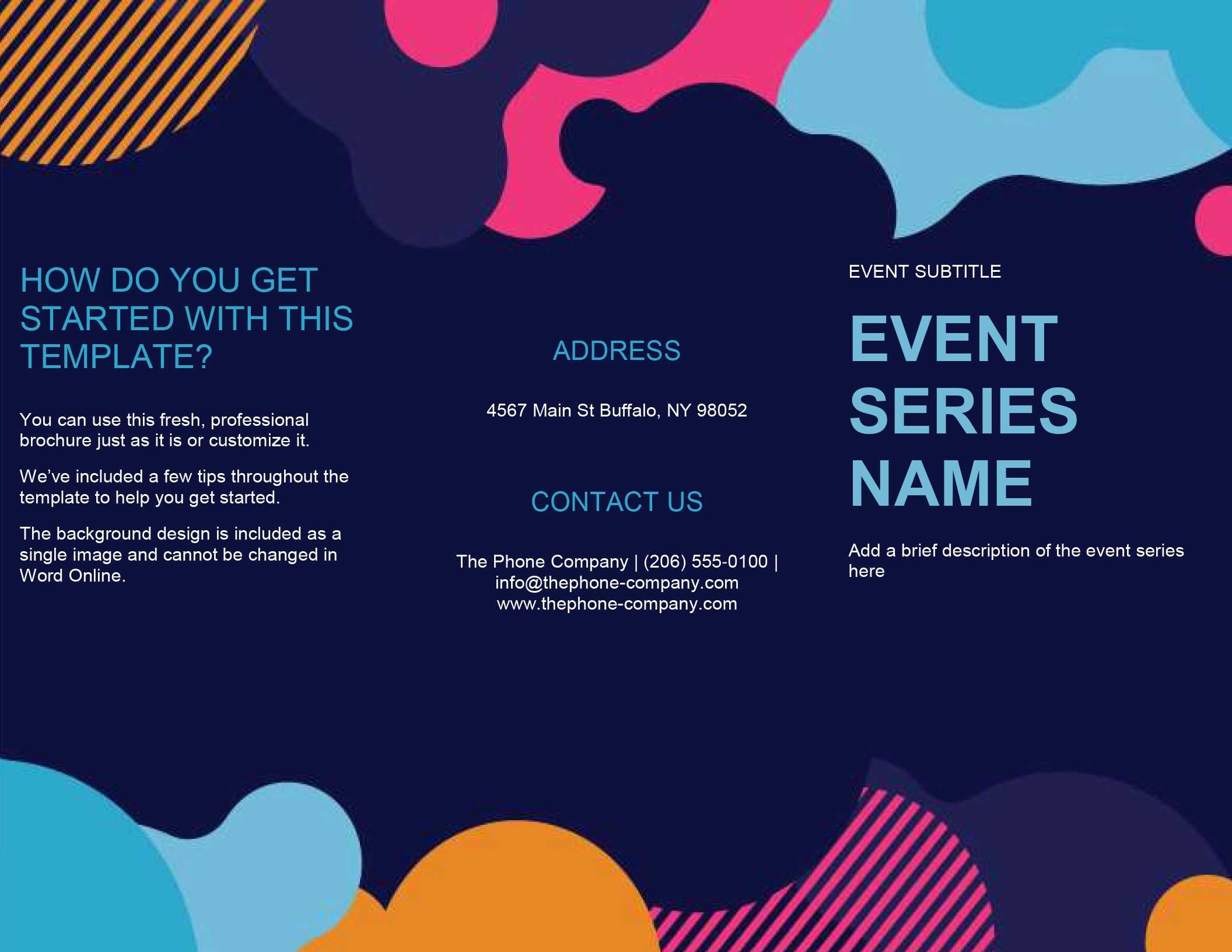 Free Brochure Templates 12 Free Printable Ms Word Pdf Inside 