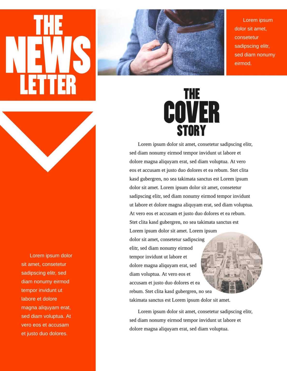 Free Printable Newsletter Templates Examples Lucidpress Inside 