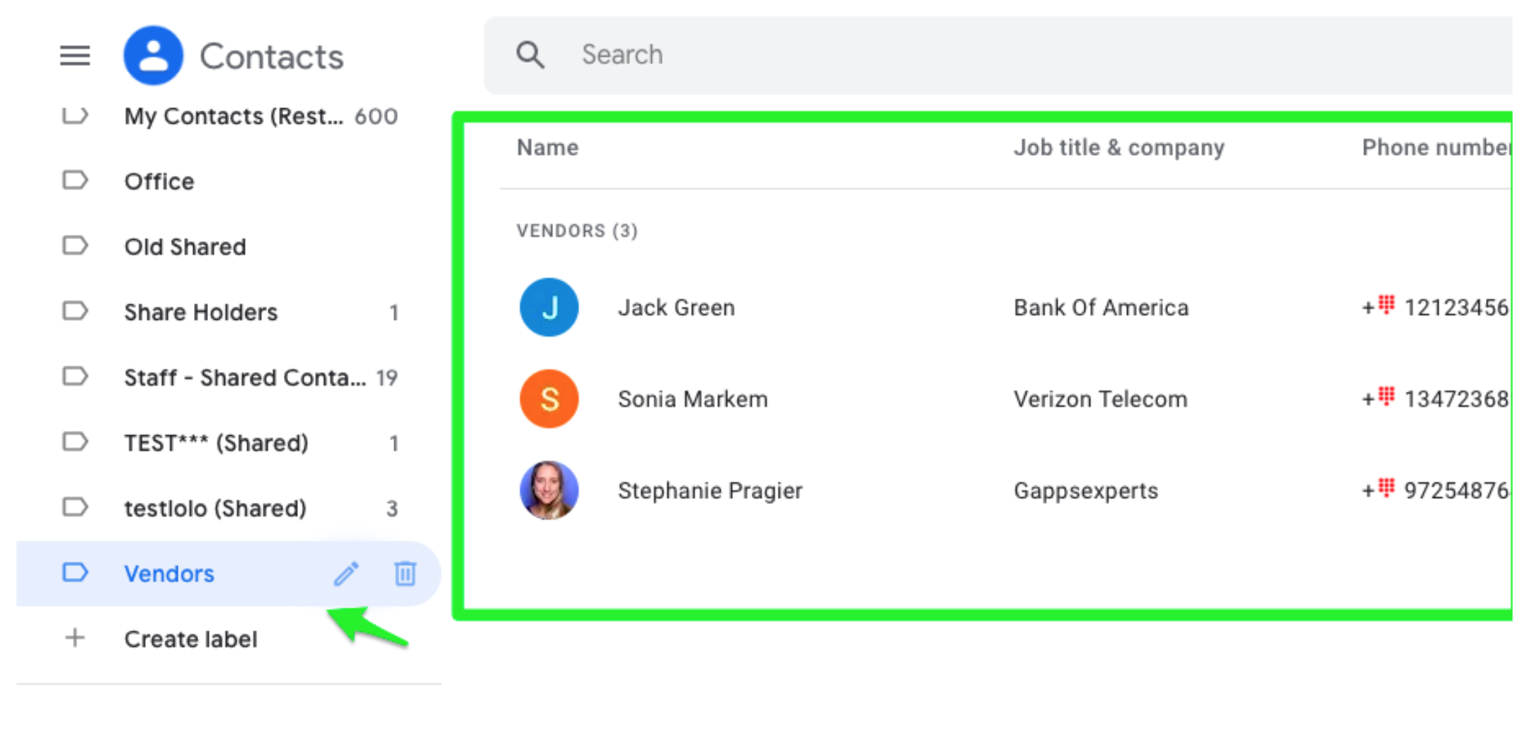 How To Share Google Contacts With Other Gmail Users In Google Label