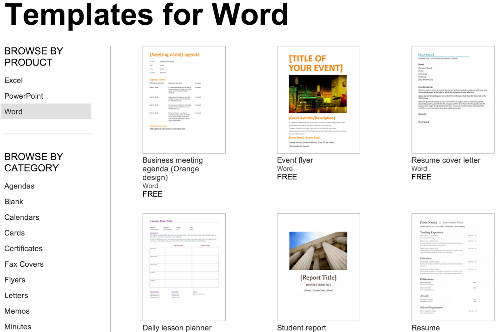 Over 250 Free Microsoft Office Templates Documents With Hours Of 