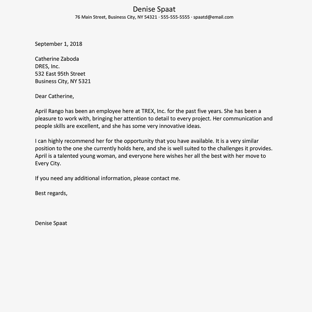 Free Letter Of Recommendation Examples Firuse rsd7 Intended For 