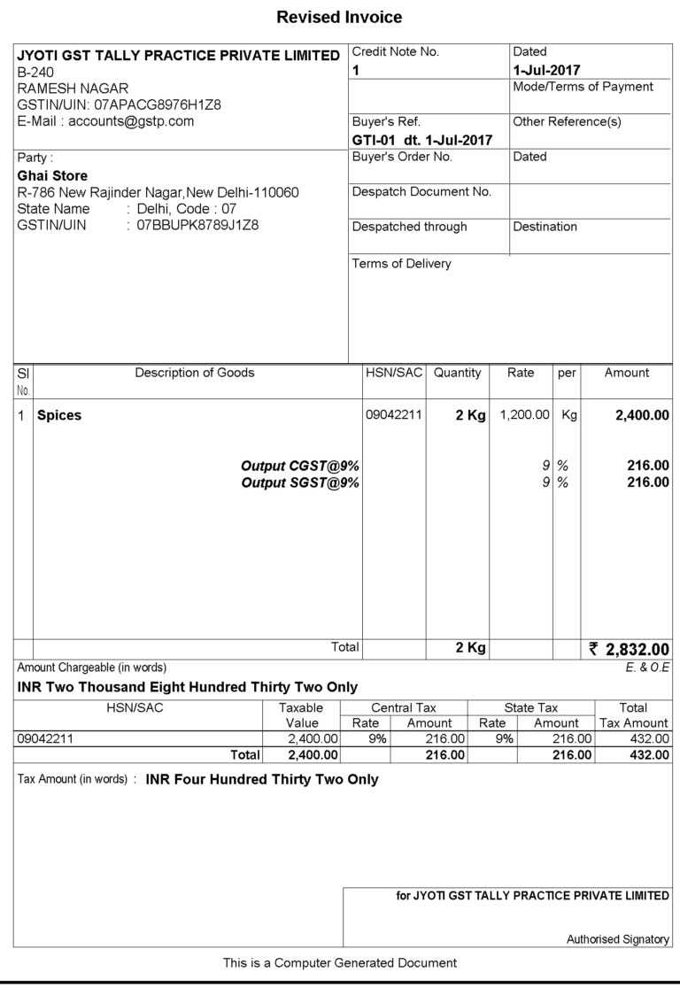 Singapore Gst Invoice Template Service Singaporegst Sales Within 
