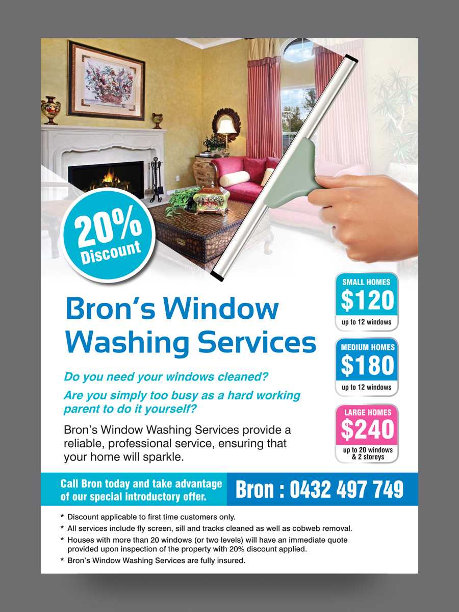 Window Cleaning Flyers Colona rsd7 Pertaining To Janitorial Flyer 